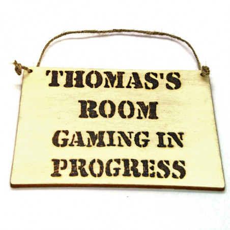 Personalised Gaming in Progress Plaque