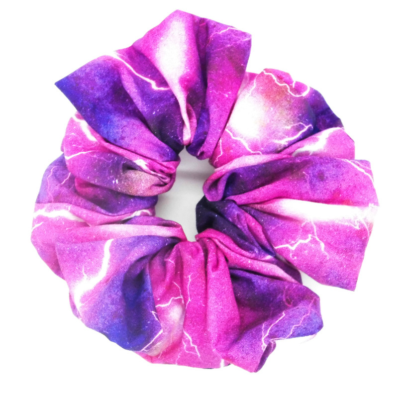 Pink & Purple Lightning Scrunchie